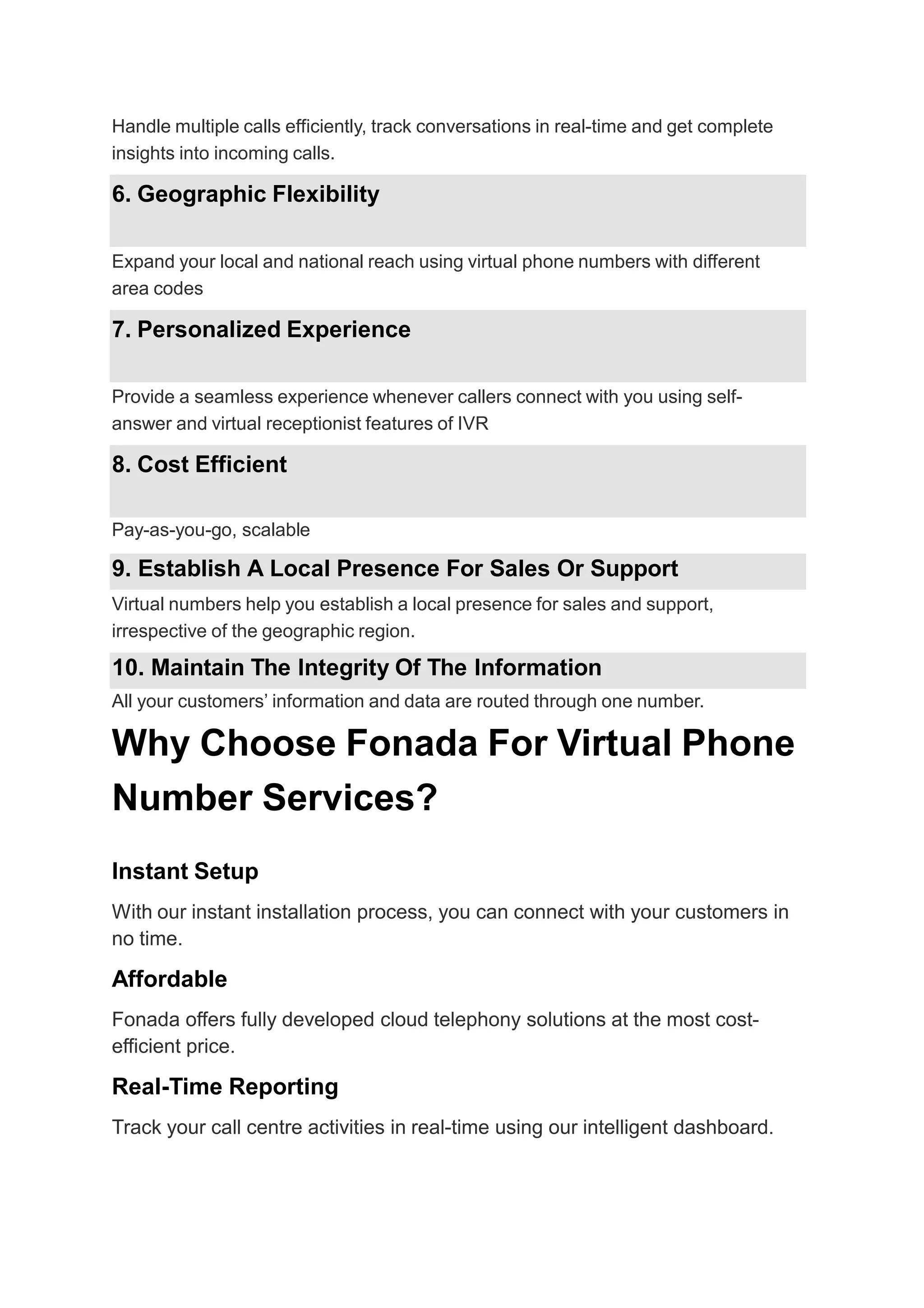 Virtual Number Solutions for Businesses | PPT