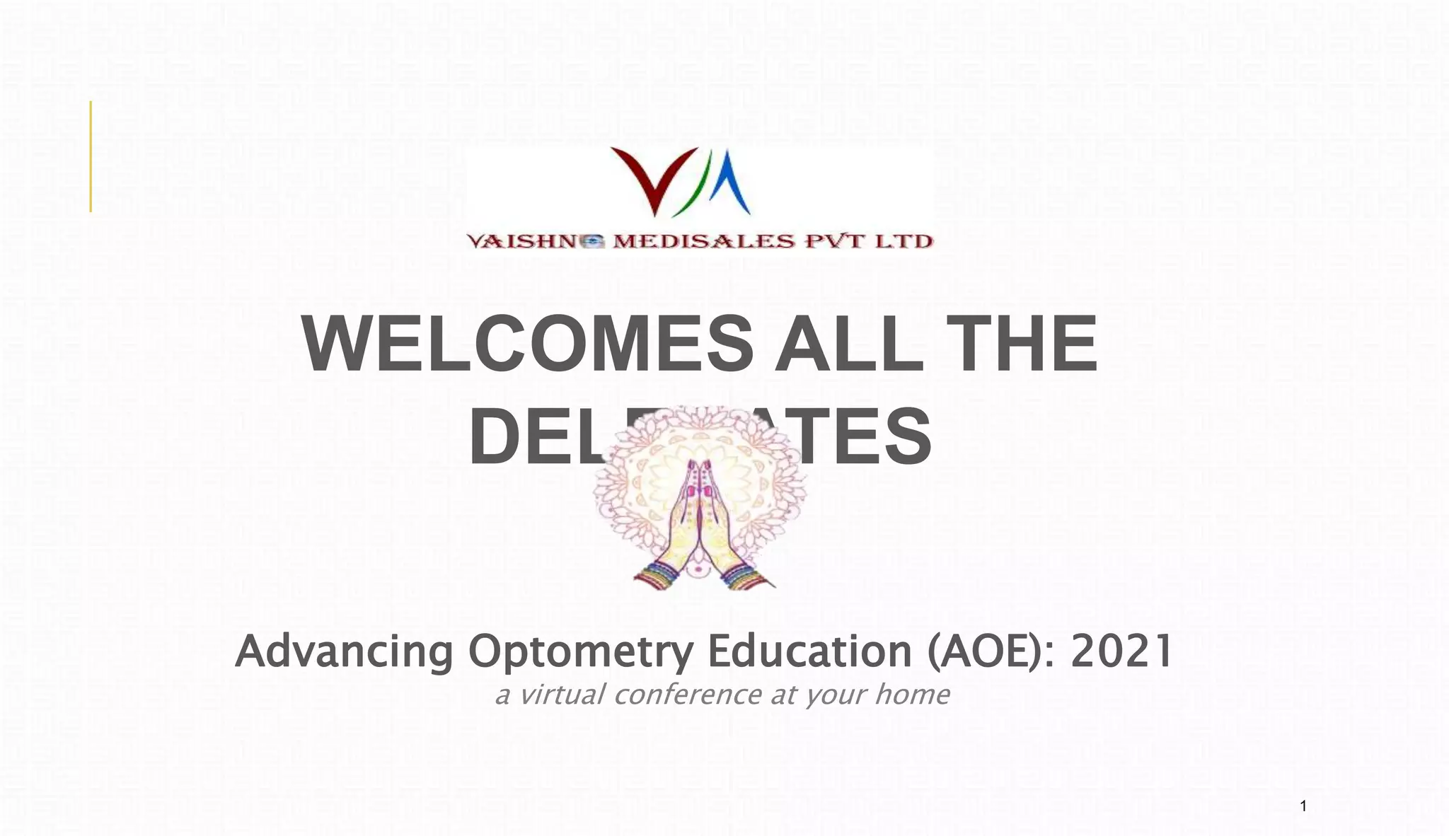Vaishno medisales: AOE 2021 | PPT