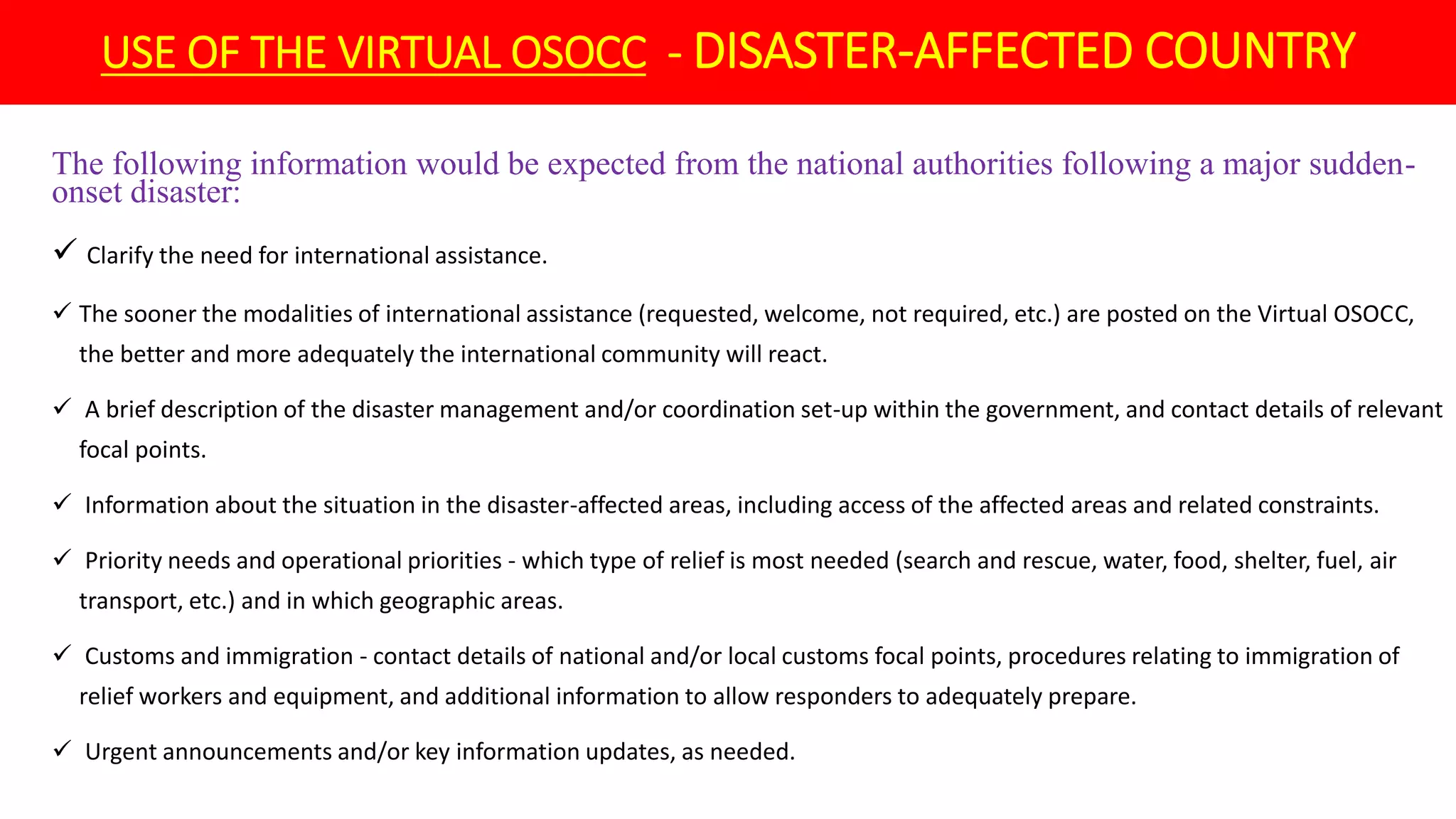 GDACS Virtual OSOCC | PPTX