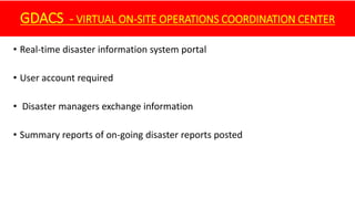 GDACS Virtual OSOCC | PPTX