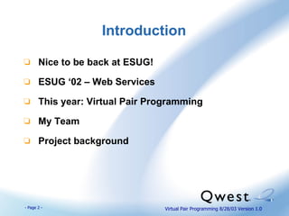 Virtual Pair Programming | PPT