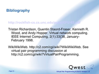 Virtual Pair Programming | PPT