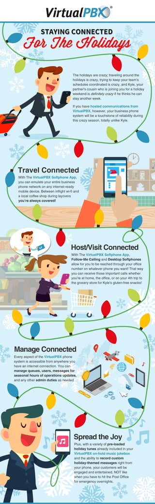 VirtualPBX Infographic - Staying Connected For The Holidays | PDF