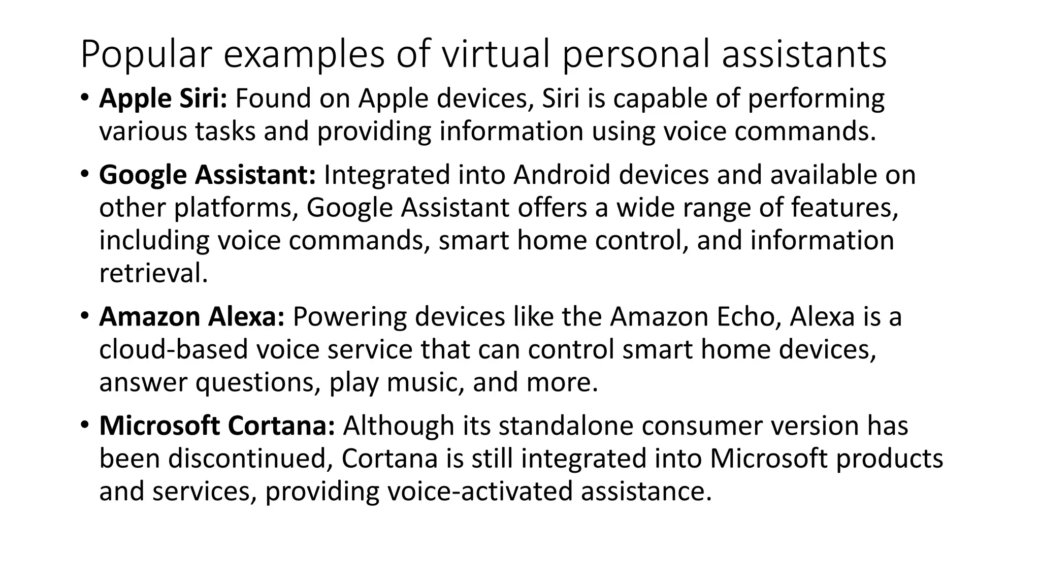 Virtual Personal Assistant Using Machine Learning Pptx