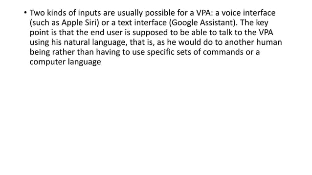 Virtual Personal Assistant Using Machine Learning Pptx