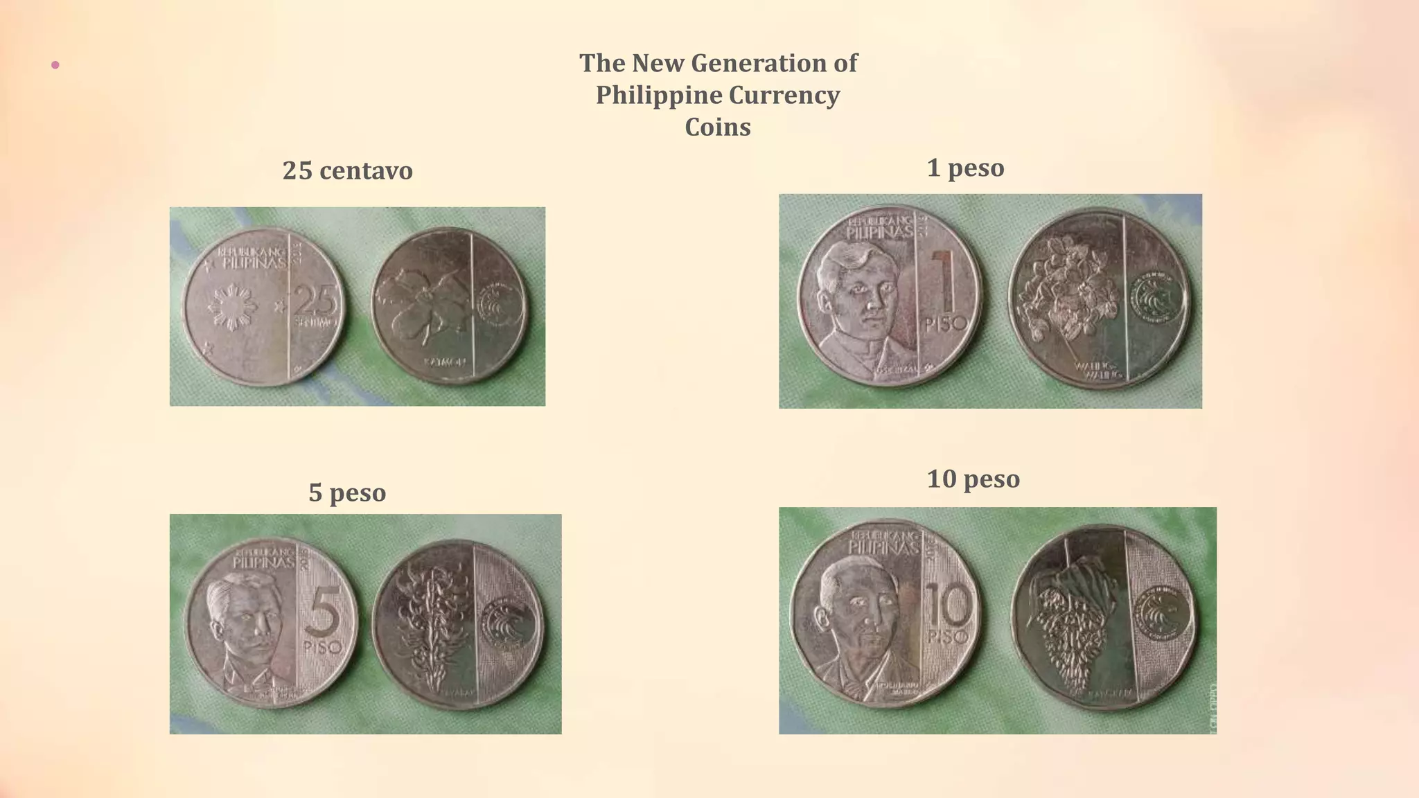 Timeline Photos of Philippine Currency Coins and Banknotes | PPTX