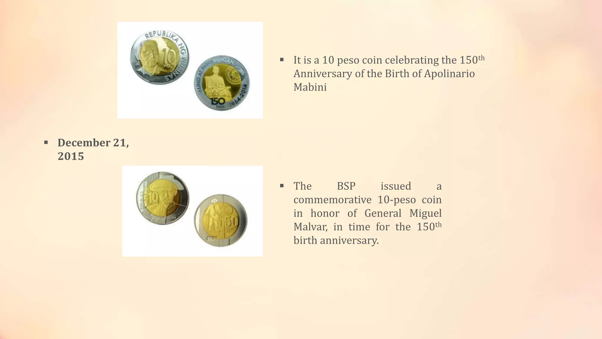 Timeline Photos of Philippine Currency Coins and Banknotes | PPTX