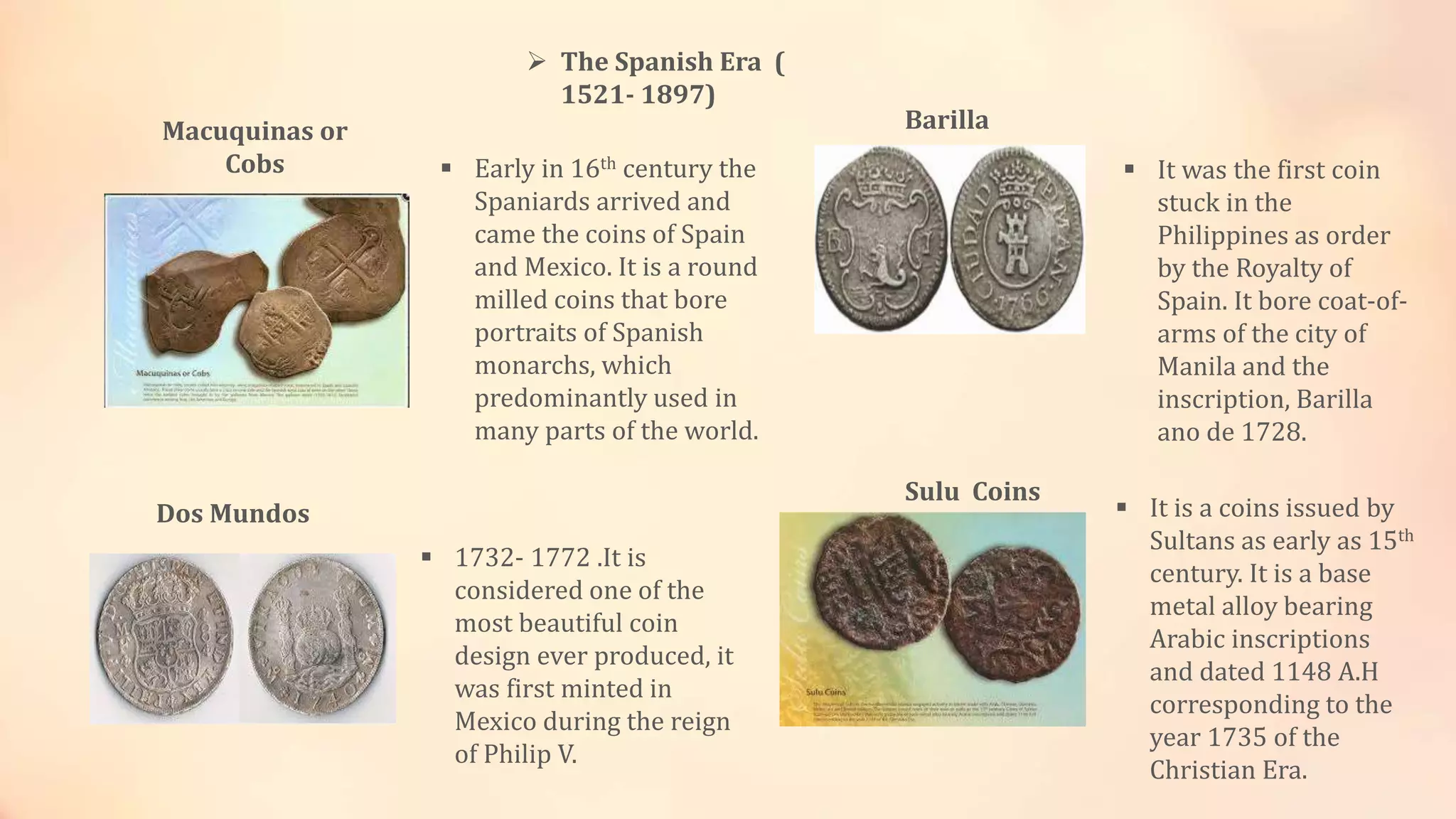 Timeline Photos of Philippine Currency Coins and Banknotes | PPTX