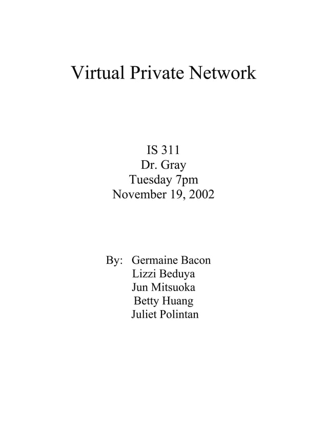 Virtual private network | PDF