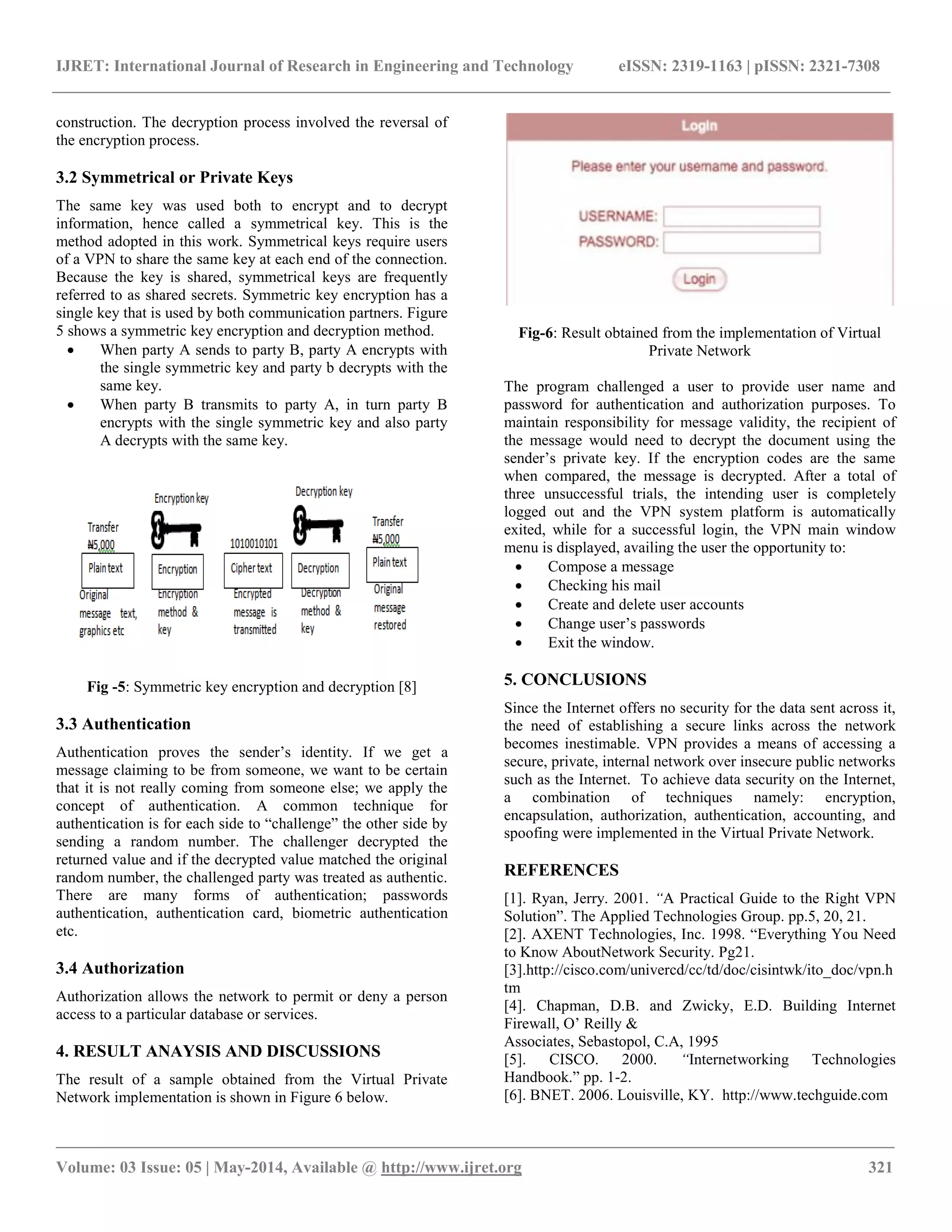 Virtual private network a veritable tool for network security | PDF