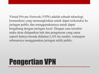 Virtual private network server | PPTX