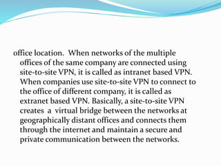 Virtual private network(vpn) | PPTX