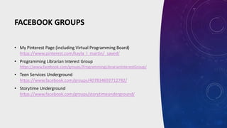 Virtual Programming for Libraries | PPT