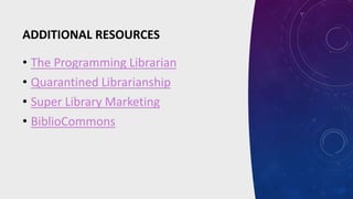 Virtual Programming for Libraries | PPT
