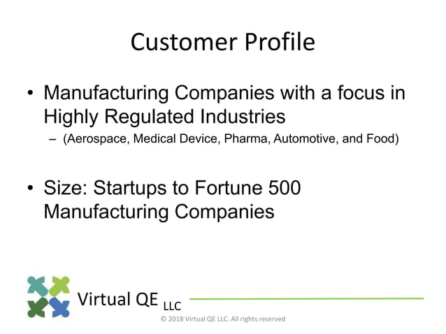 Virtual QE Video Work Instructions Pitch Deck | PPT