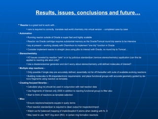 Virtual Reaction Service Using Chem Axon Reactor July06 | PPT