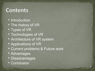 Virtual reality | PPT