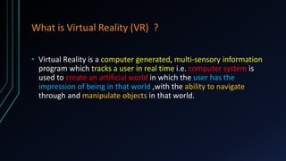 HCI : Virtual reality (AUGMENTED & MIXED REALITY) | PPTX