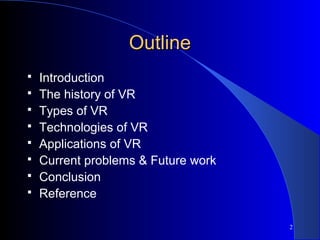Virtual reality | PPT