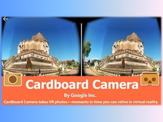 Virtual reality - Google Cardboard | PPTX