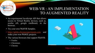 A tour through "Virtual Reality" | PPT