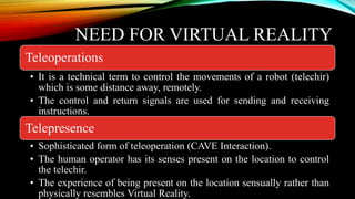 A tour through "Virtual Reality" | PPT