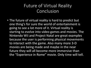 Virtual reality | PPT