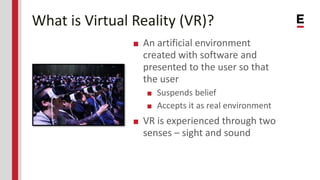 'The History of Virtual Reality' | PPTX
