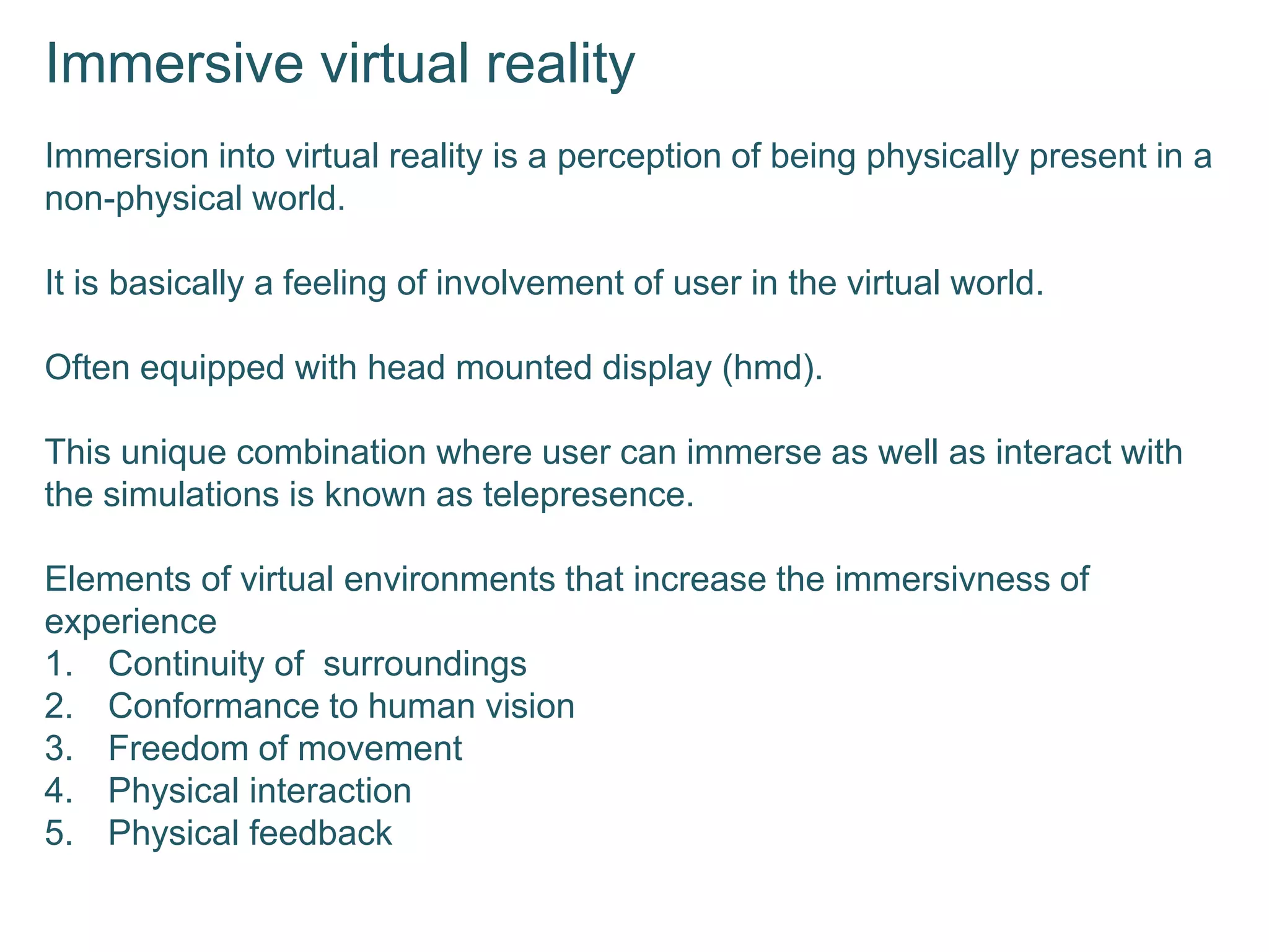 Virtual reality | PPTX