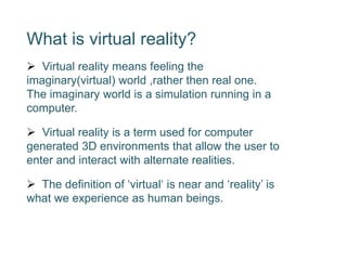 Virtual reality | PPTX