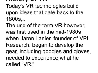 Virtual reality | PPTX