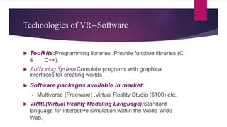 Virtual / Artificial Reality-Augmented Reality | PPT