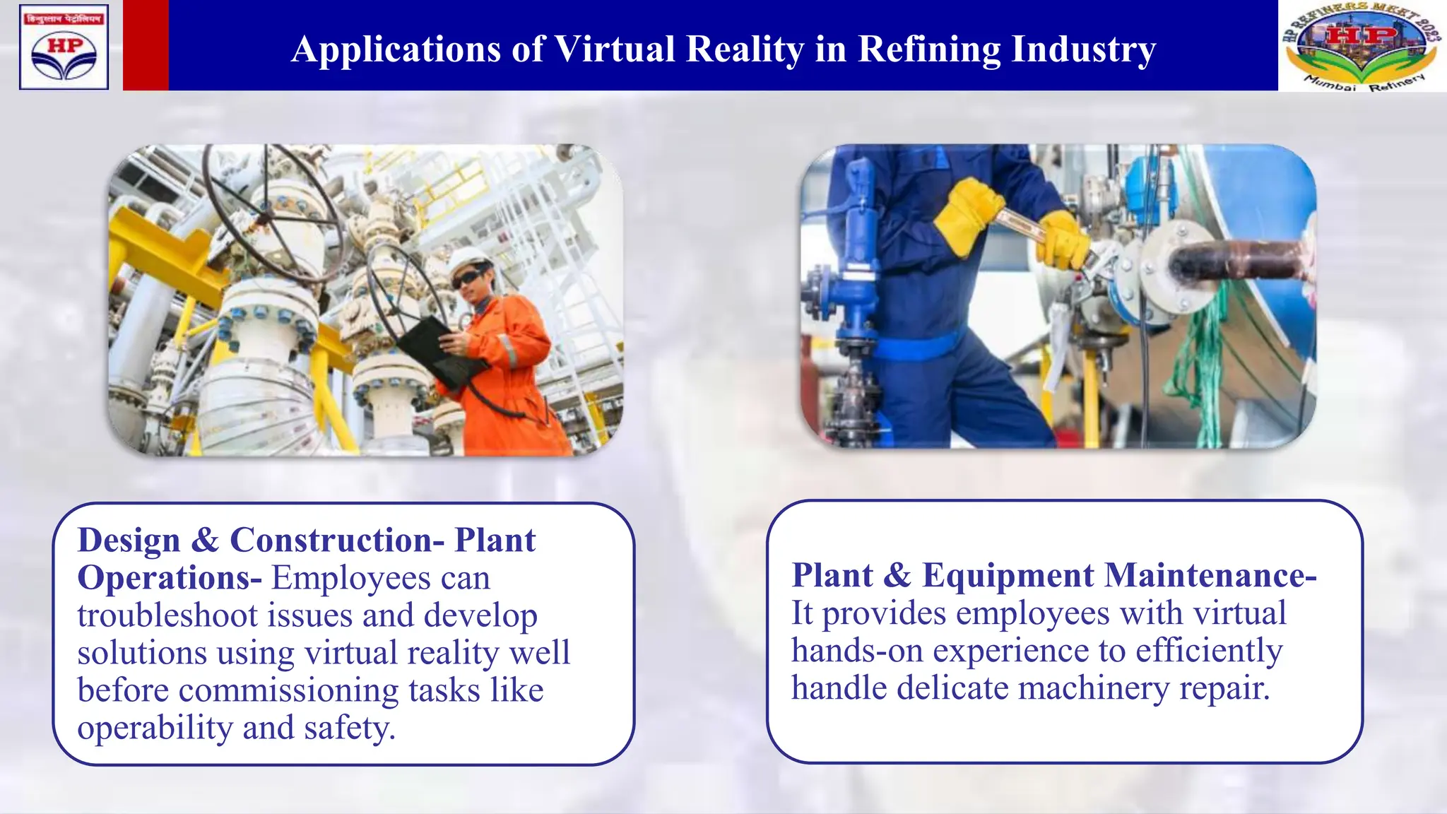 Virtual reality in refinery training ppt | PPT