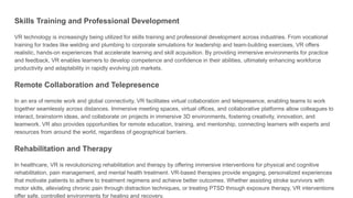 Virtual Reality Bridging Gaps in Education, Healthcare and Beyond | PPT