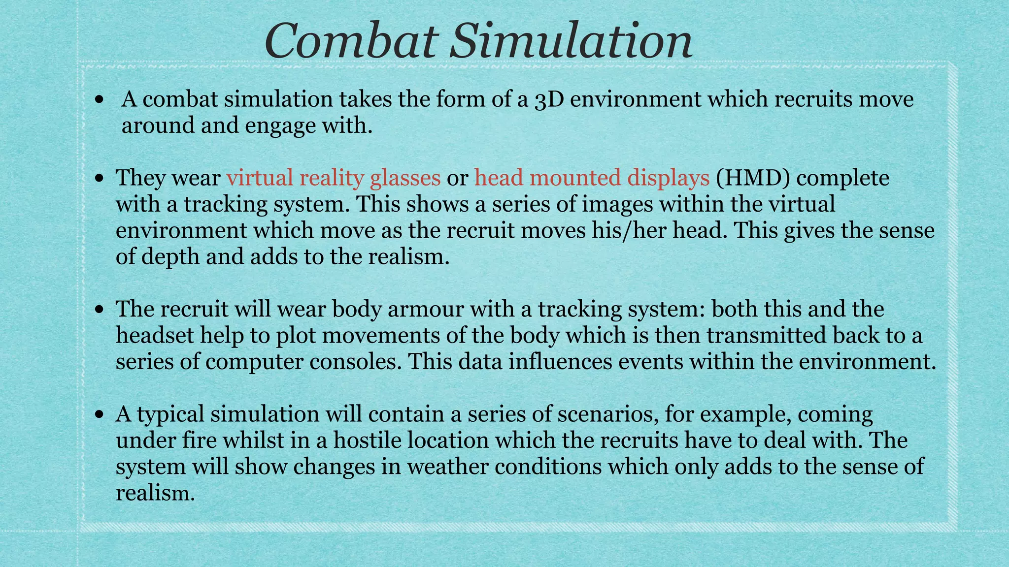 Virtual reality in military applications | PDF