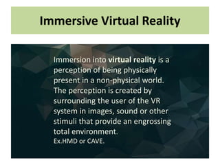 Virtual reality ppt | PPTX