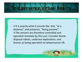 Virtual reality ppt | PPTX