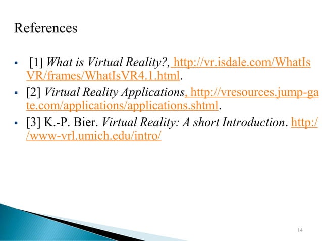 Virtual reality ppt | PDF