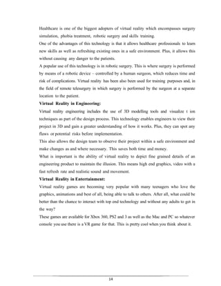 Virtual reality report | PDF