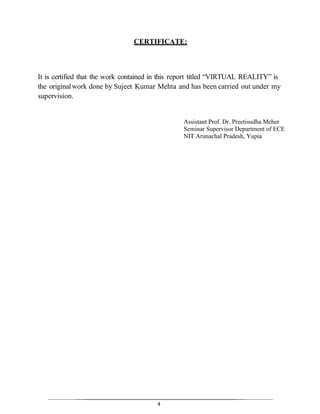 Virtual reality report | PDF