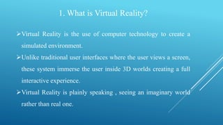 Virtual reality technique | PPT
