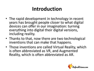 Virtual Reality (VR) and Augmented Reality.pptx