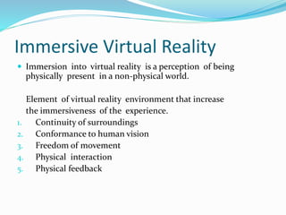 Virtual realty | PPTX