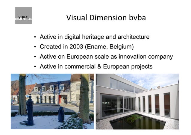 3D Virtual Reconstruction: experience of heritage tool | PPT