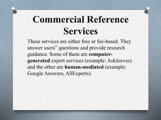 Virtual reference srevices | PPT