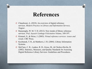 Virtual reference srevices | PPT