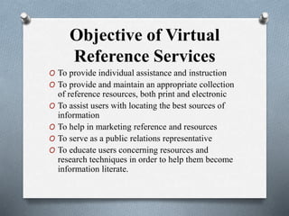 Virtual reference srevices | PPT