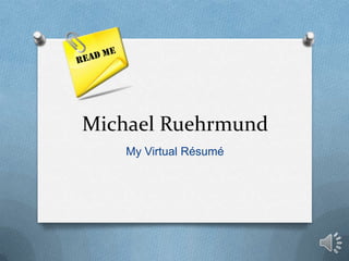 Virtual Resume | PPSX