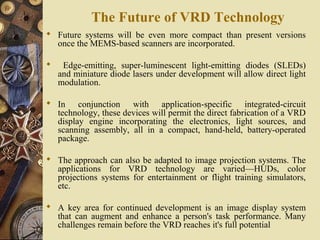 Virtual retinal display ppt | PPT