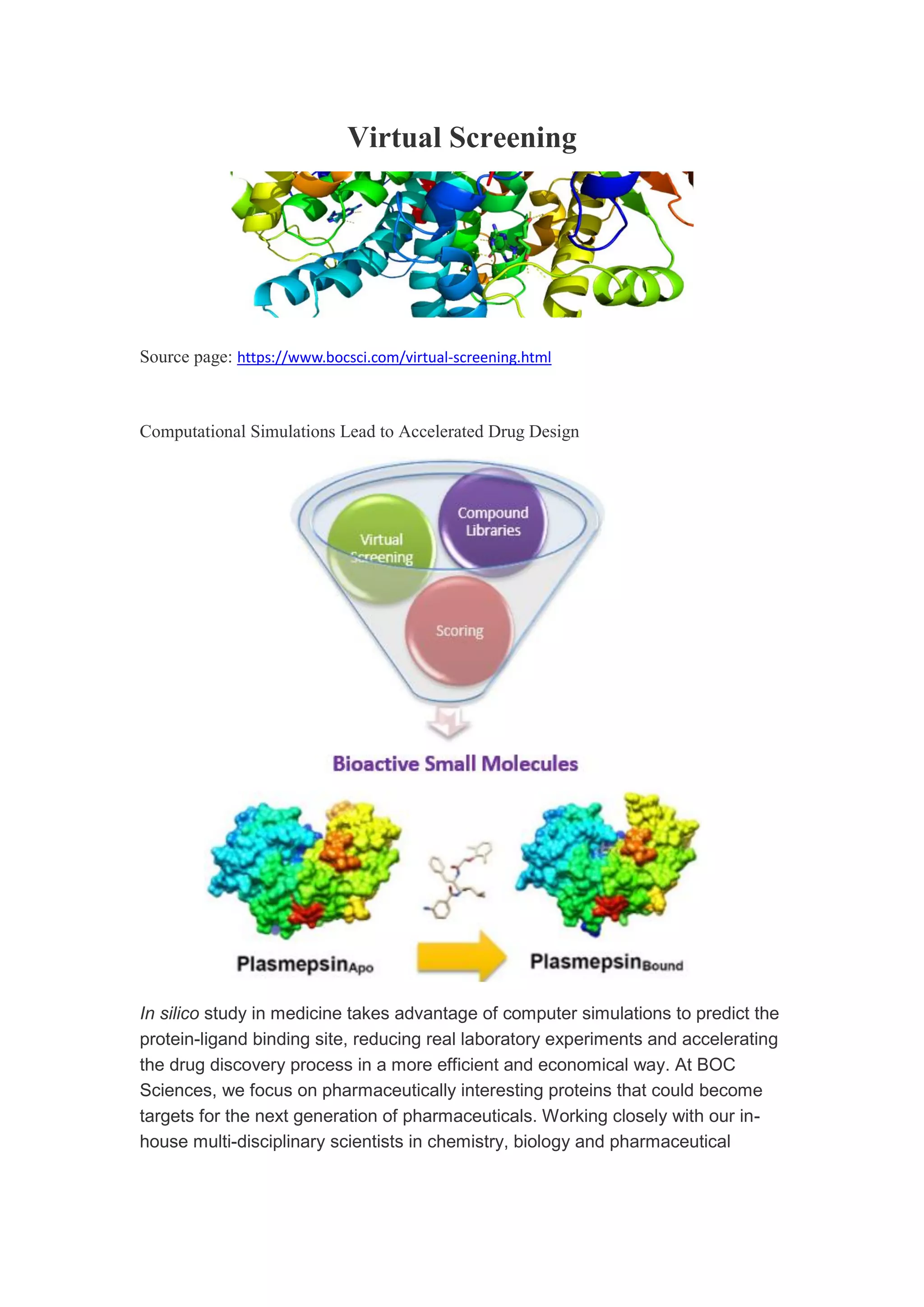 Virtual screening | PDF